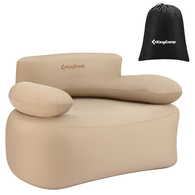 KINGCAMP INFLATABLE PORTABLE AIR SOFA KC2031- KHAKI – Hazari Impex